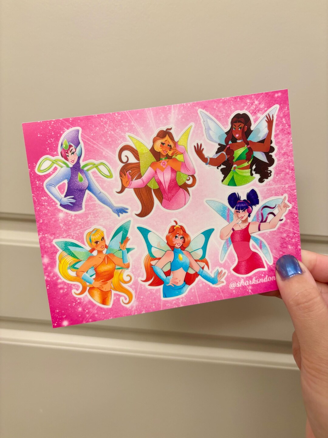 Winx and Trix Sticker Sheet - Etsy
