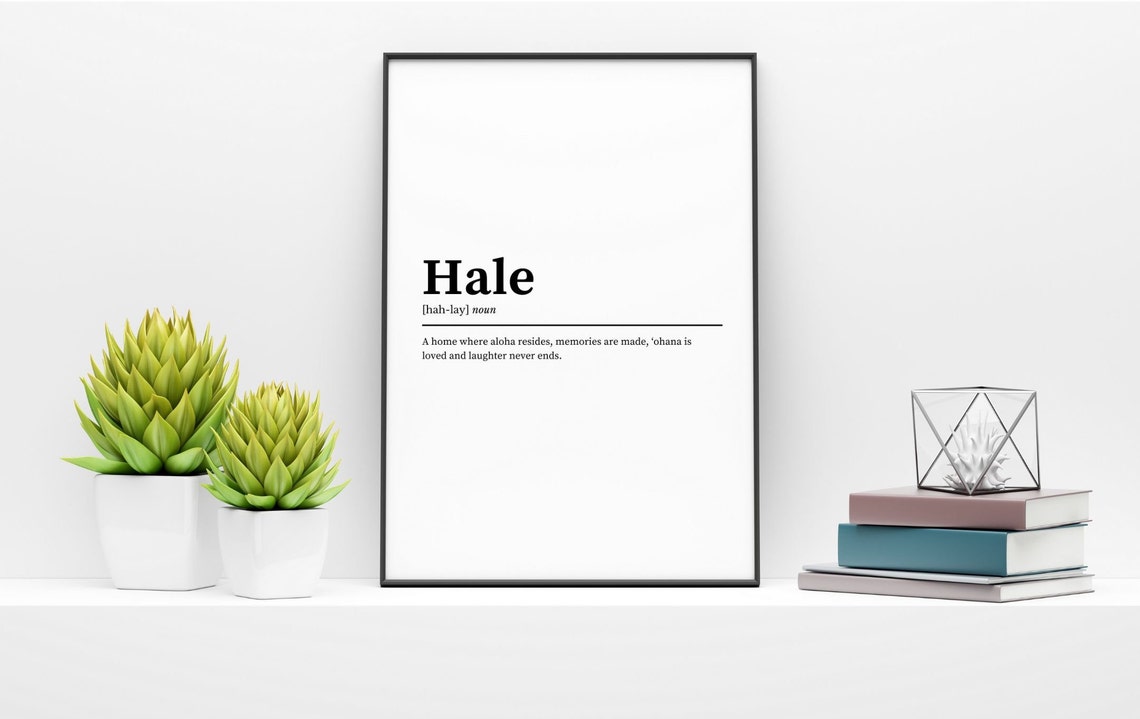 Hale Definition Hale Quote Downloadable Prints Home Decor | Etsy