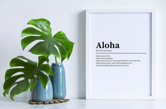 Hawaiianische Tapete Aloha