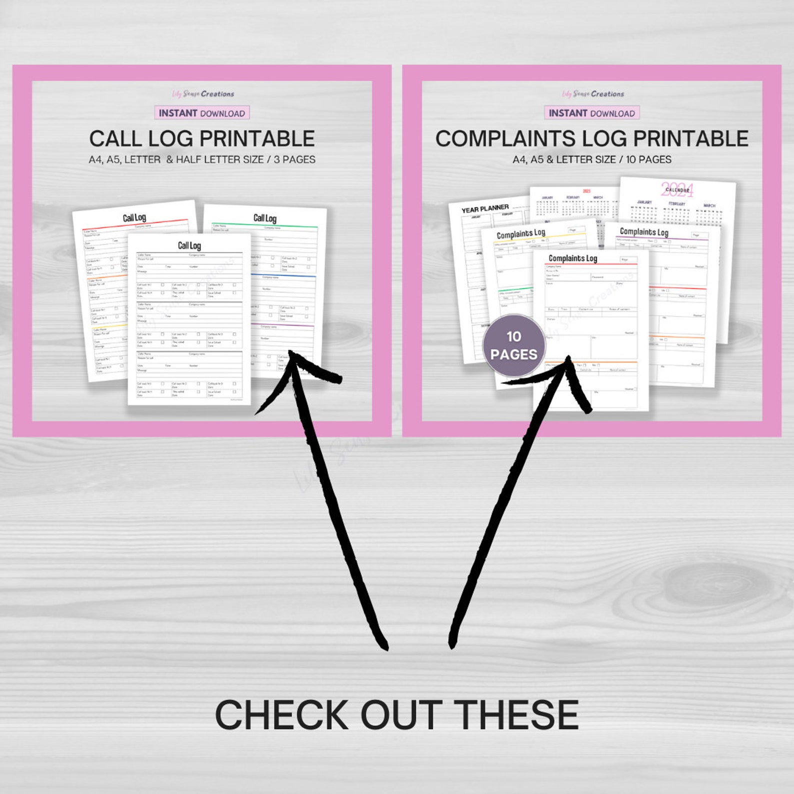 Printable Call Log Template, Communication Log, Phone Call Tracker ...