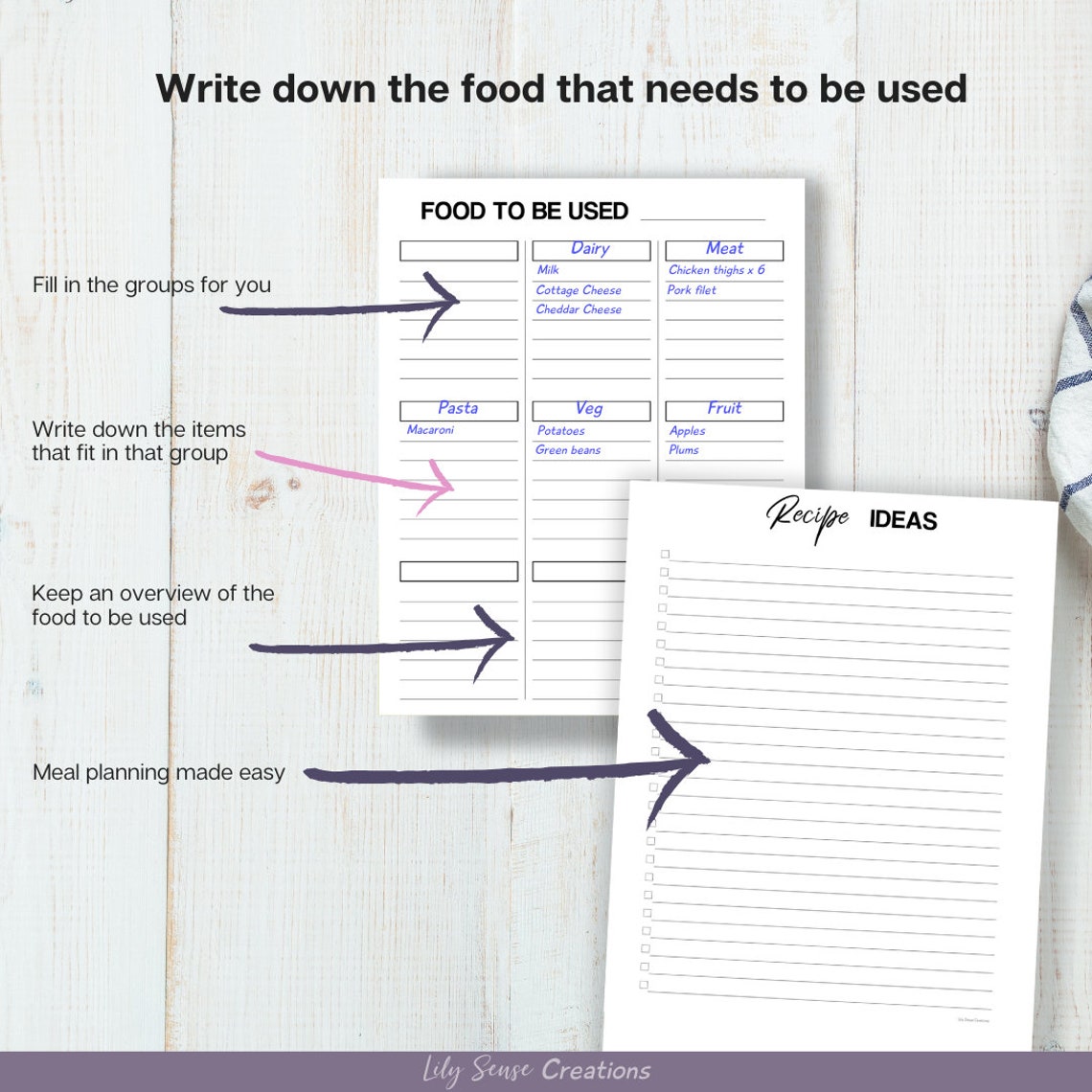 Kitchen Inventory, Printable Food Inventory Tracker, Pantry Inventory ...