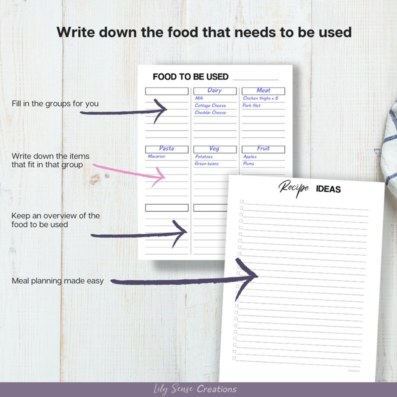 Printable Kitchen Inventory, Food Inventory Tracker, Food to Be Used ...