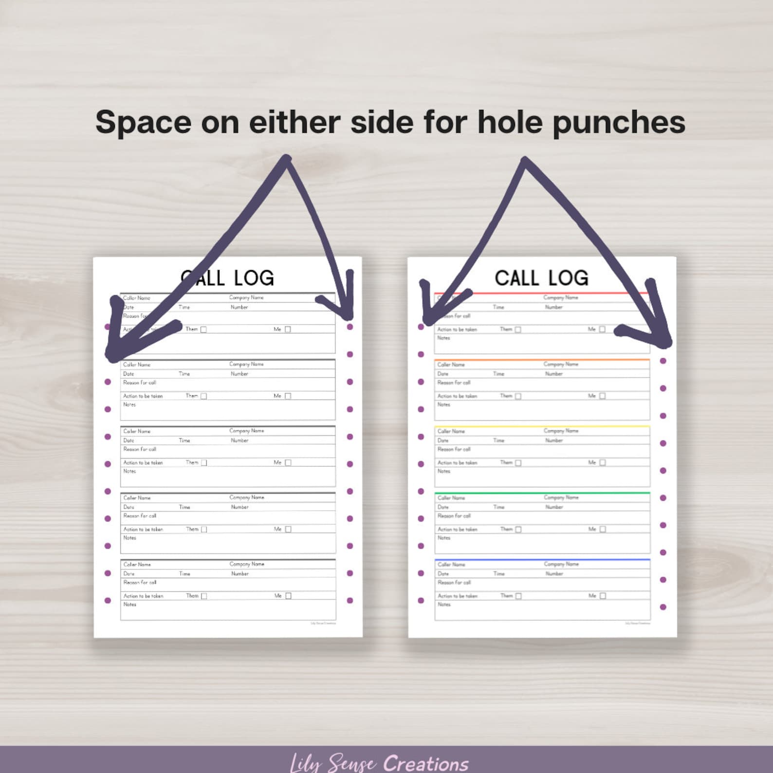 Printable Call Log Template, Communication Log, Phone Call Tracker ...