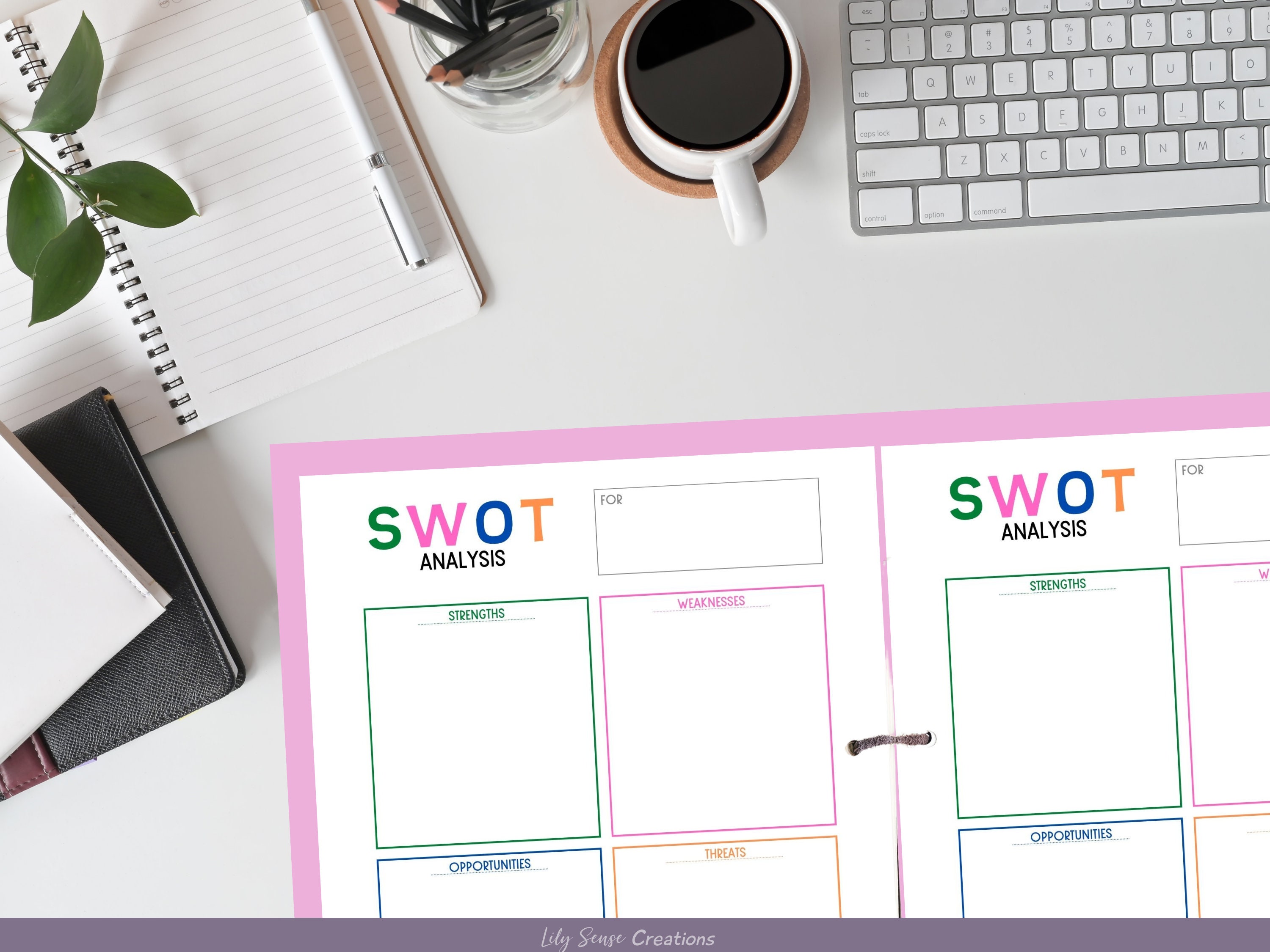 Swot Analysis Printable Page SWOT Template Worksheet A4 and - Etsy ...