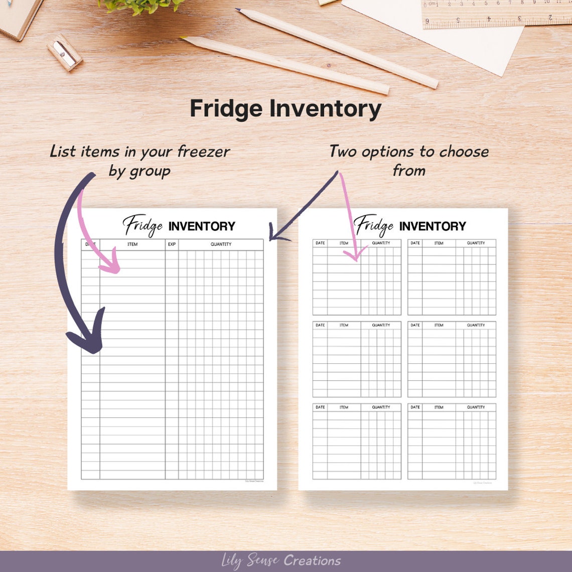 Kitchen Inventory, Printable Food Inventory Tracker, Pantry Inventory ...