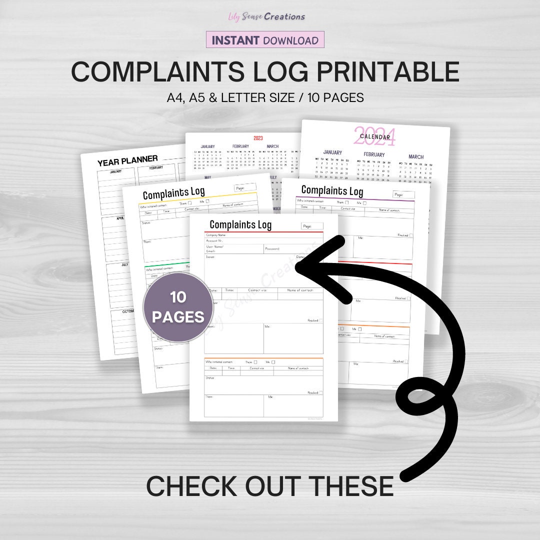 Printable Call Log, Call Back Tracker, Missed Call Template ...