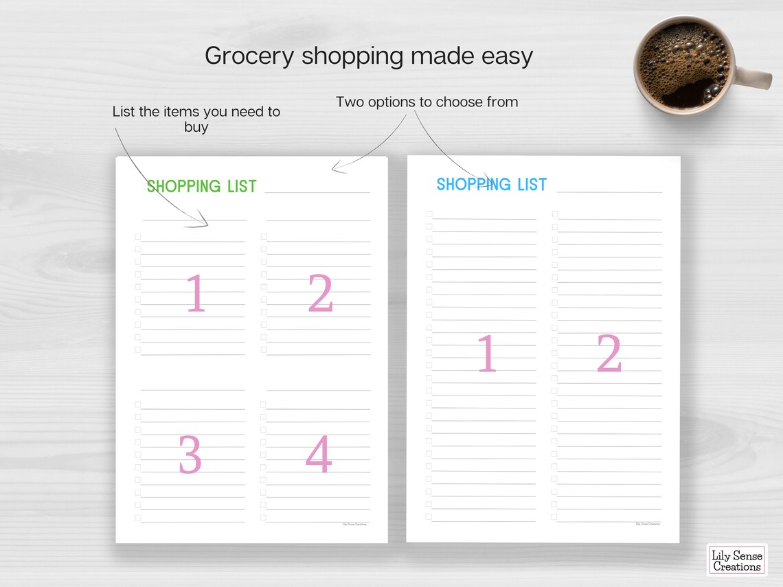 Food Inventory Tracker & Shopping List Set Fridge Inventory - Etsy