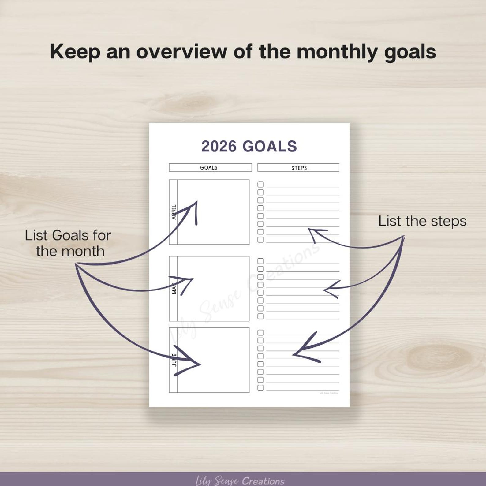 2025 Goals Tracker Printable, 2025 Yearly Goals, Monthly Goals Planner ...