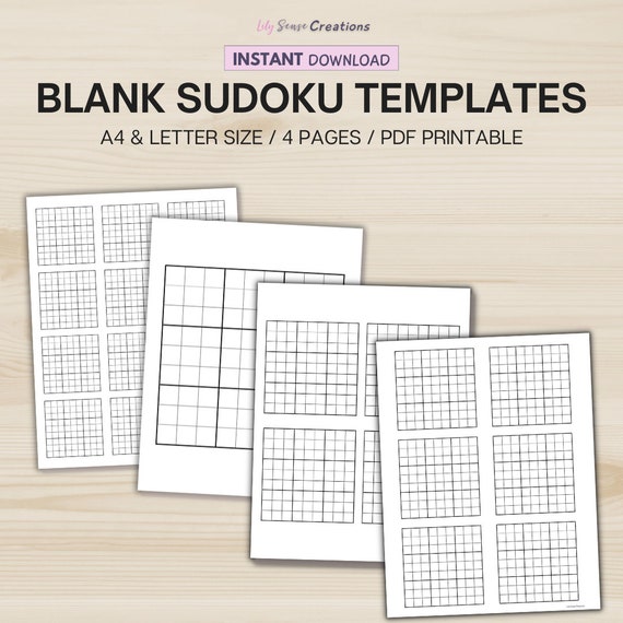 Hojas De Sudoku En Blanco Para Imprimir Sudoku Puzzles Free Printable