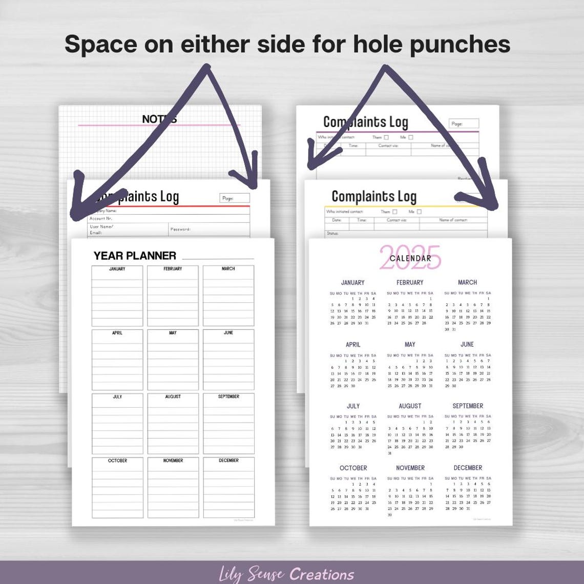 Printable Complaints Log, Complaints Template Set, Track Complaint ...