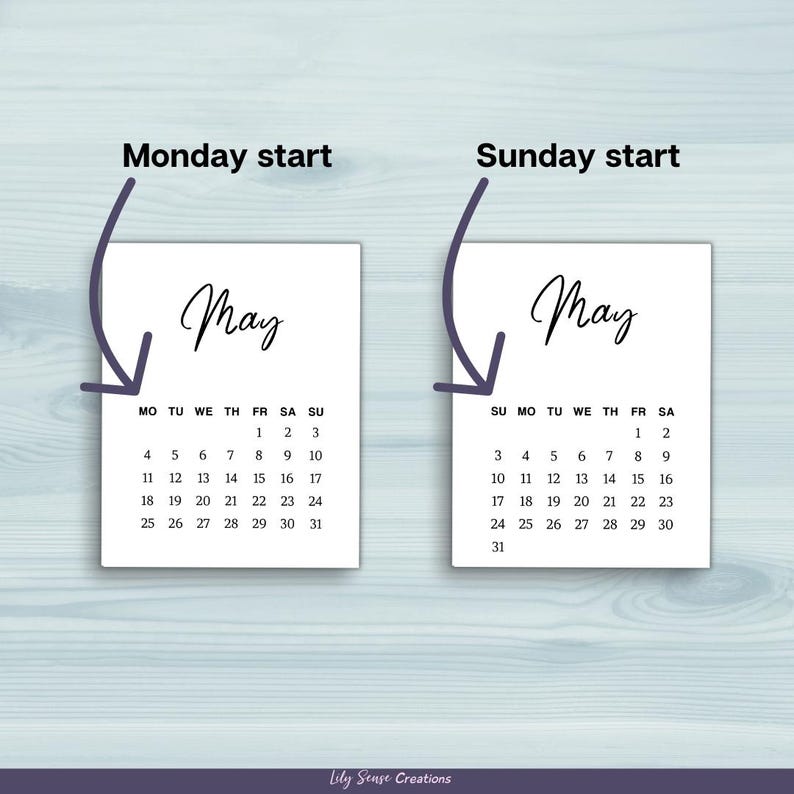 Large Font 2026 Monthly Calendar, Printable Monthly Planner, A4, A5 ...