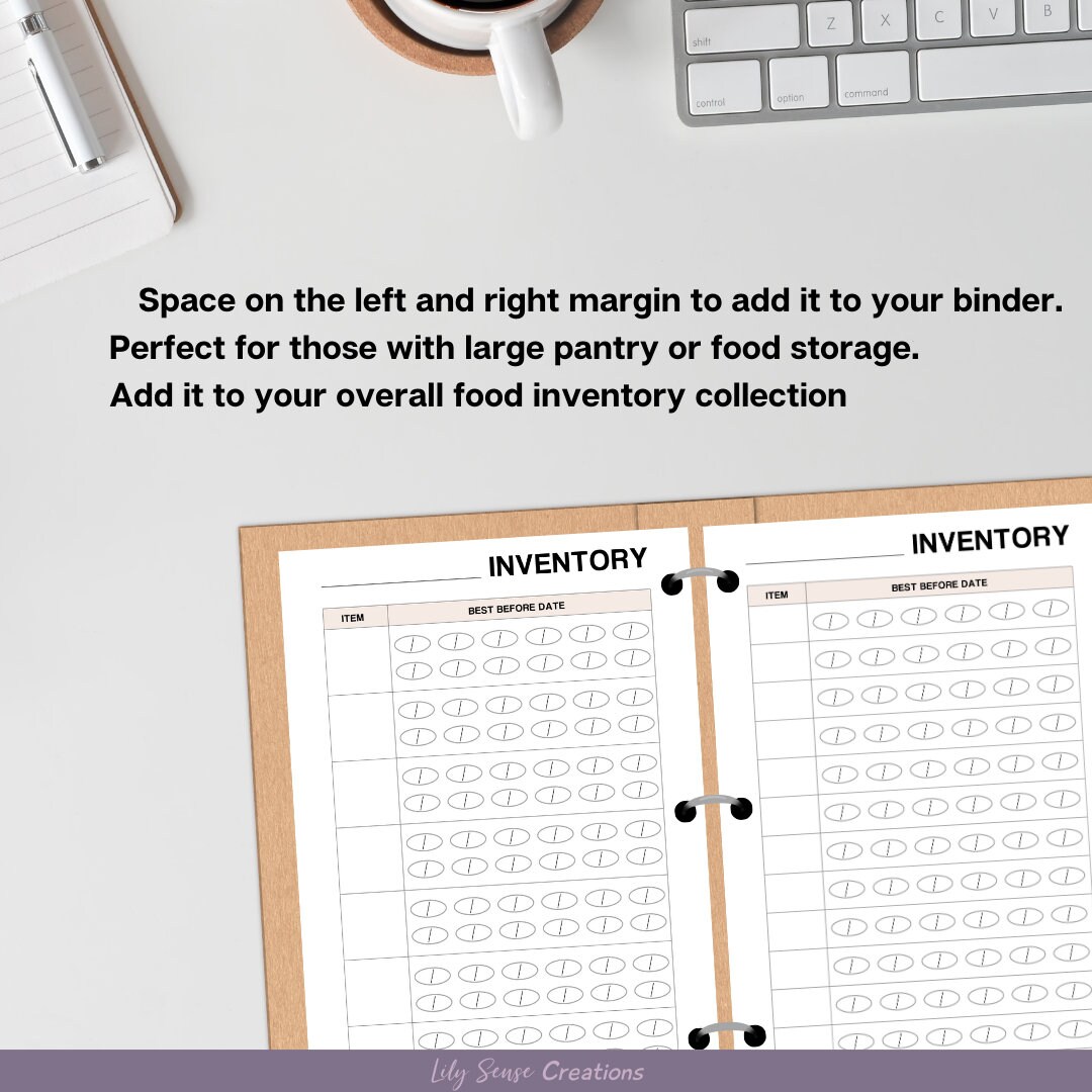 Printable Can Inventory Checklist Template, Canned Soup Tracker, Canned Food Inventory ...