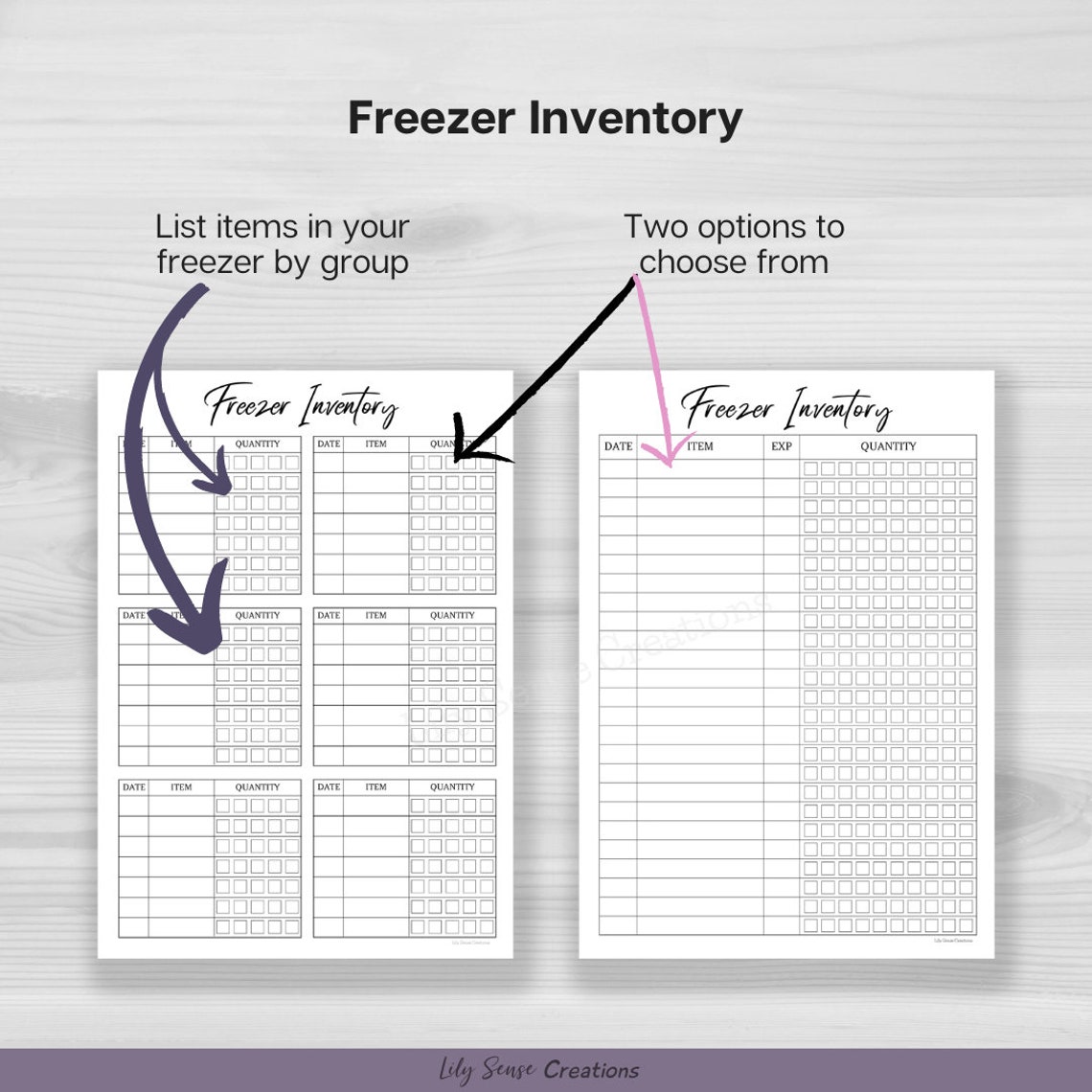 Kitchen Inventory, Printable Food Inventory Checklist, Fridge Inventory ...