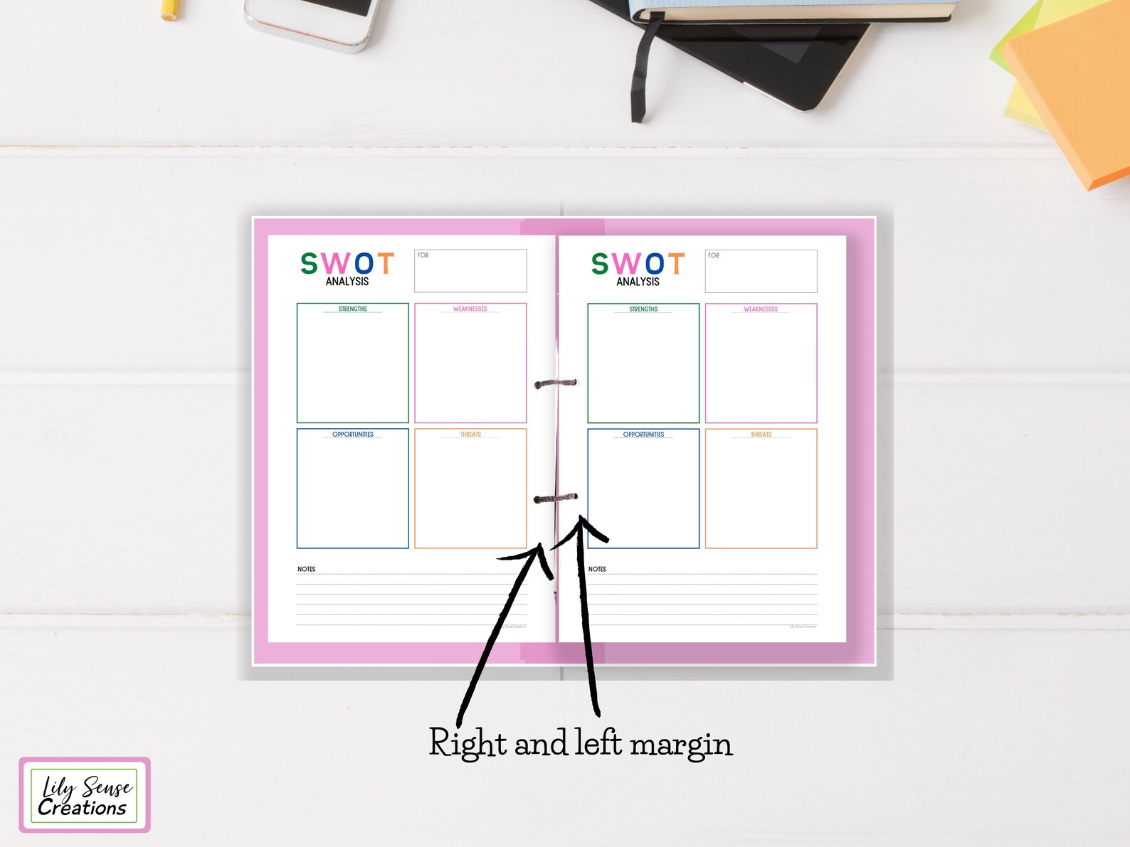 Swot Analysis Printable Page SWOT Template Worksheet A4 and - Etsy