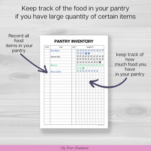 Printable Kitchen Inventory Checklist, Food Inventory, Fridge Inventory ...