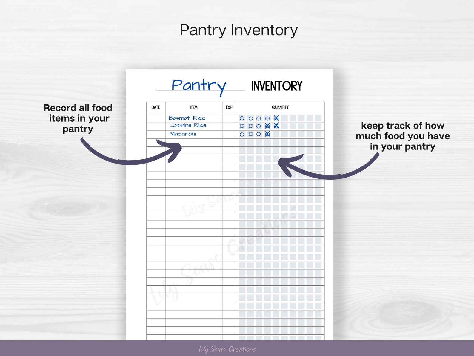Food Inventory Printable Checklist Kitchen Inventory Fridge - Etsy
