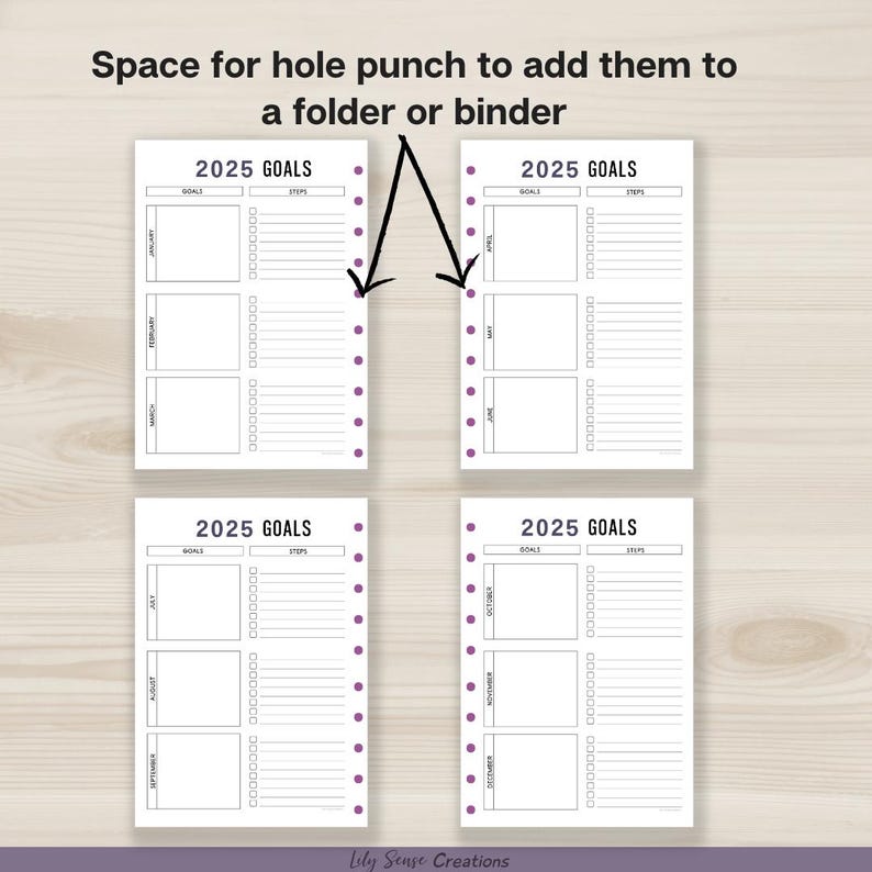 2025 Goals Tracker Printable, 2025 Yearly Goals, Monthly Goals Planner ...
