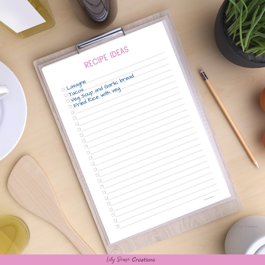 Food Inventory Tracker & Shopping List Set, Fridge Inventory, Pantry ...