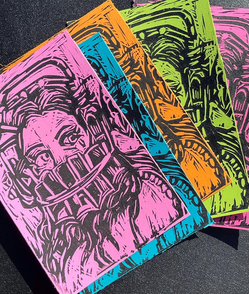 Amanda Reverse Bear Trap Linocut Print – Horror Movie Art From Saw ...