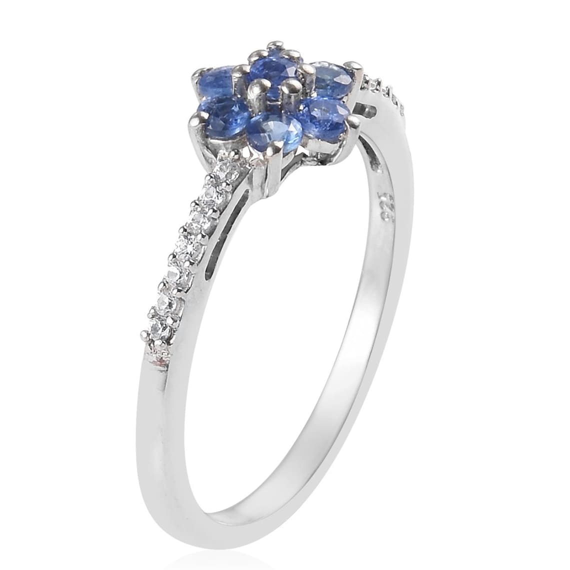 Anillo de zafiro anillo de compromiso zafiro azul birmano y | Etsy