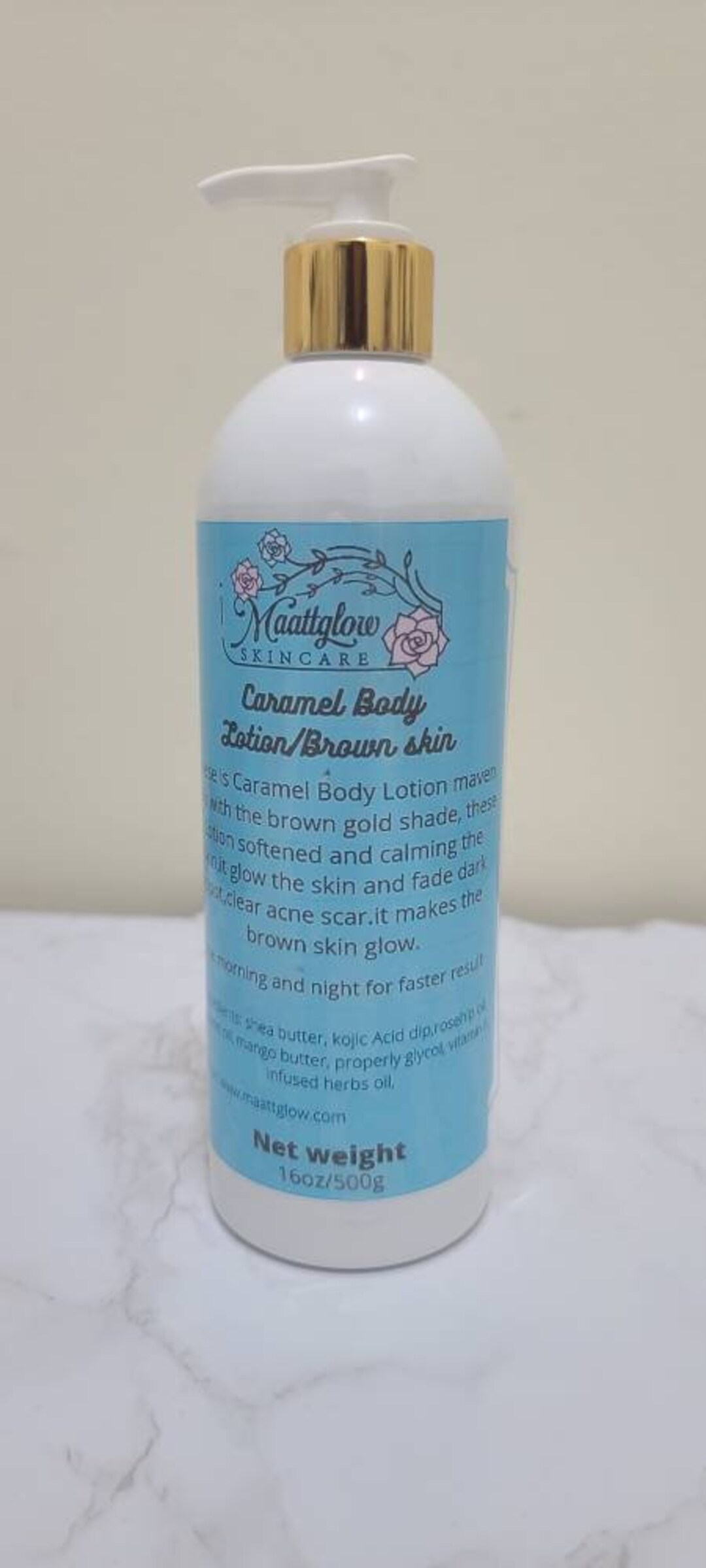 Caramel Body Lotion Brown Skin 500ml - Etsy