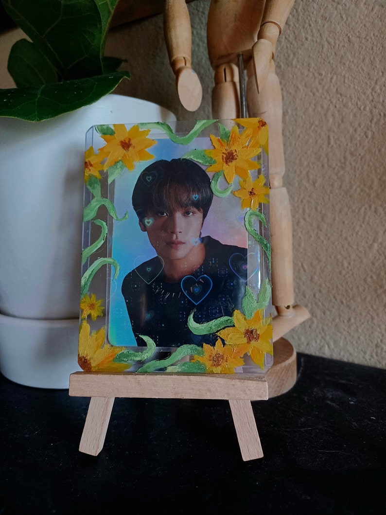 Sunflower Photocard Toploader With Freebies - Etsy