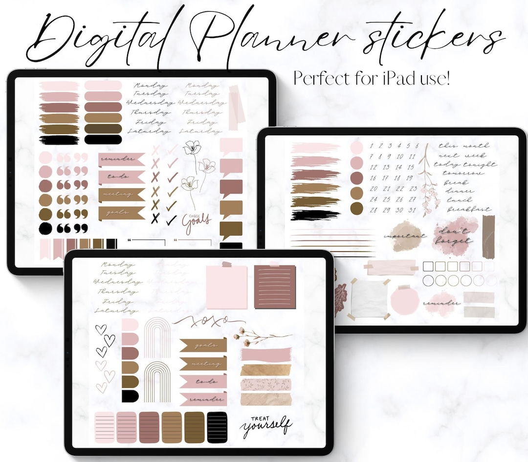 2023 Digital Planner Stickers | Aesthetic Digital Planner Stickers ...