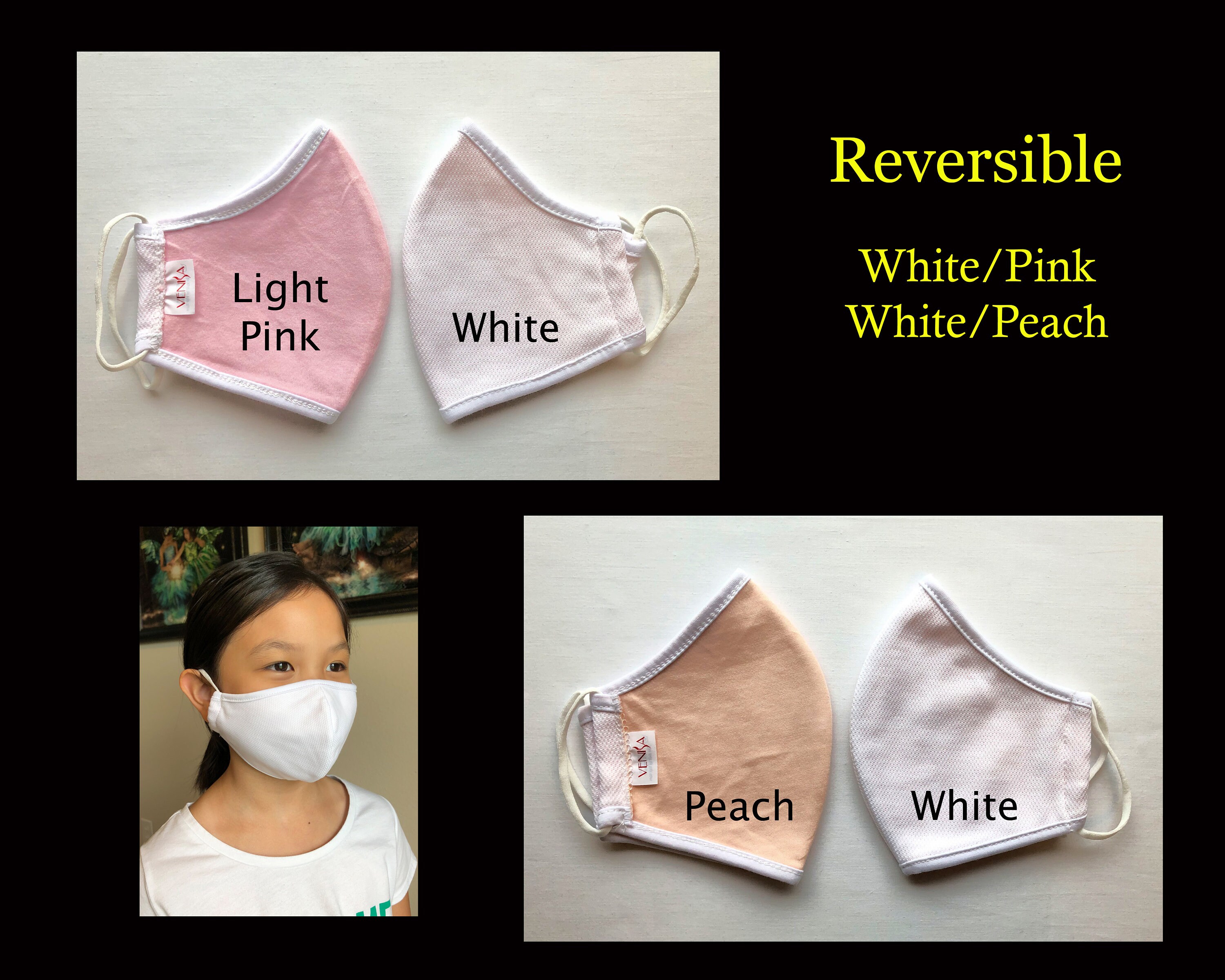 Unisex Face Mask 5 Masks per Pack Washable Reusable Stretch - Etsy España