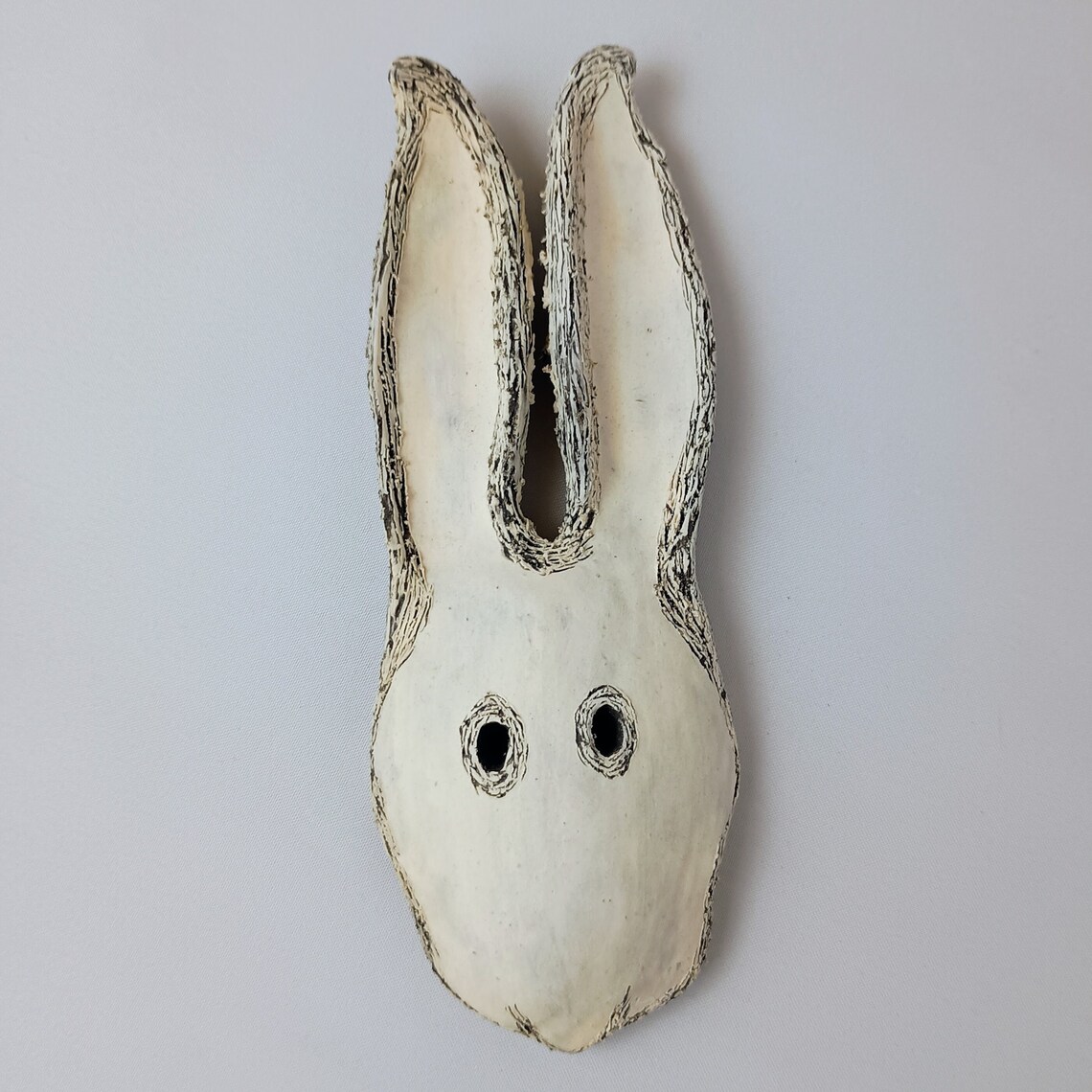 Original Hand Sculpted Small Ceramic Rabbit Mask Masking 1 - Etsy