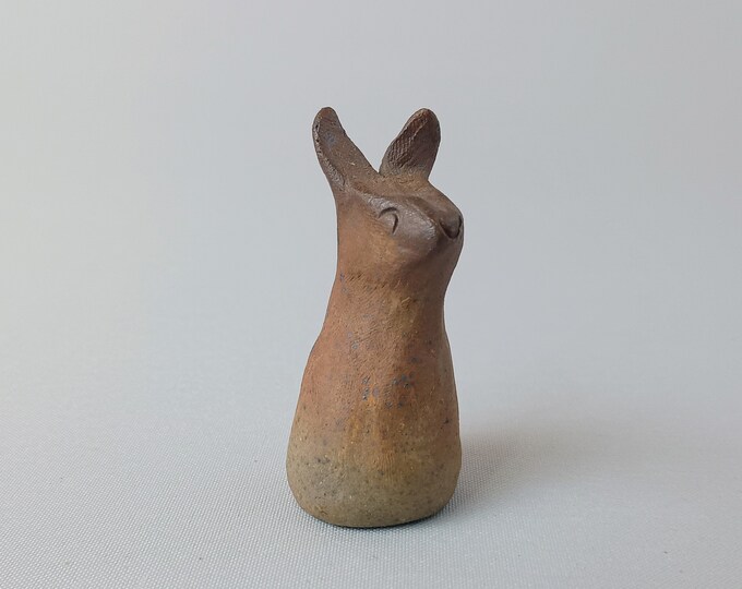 Small Handmade Stoneware Ceramic Rabbit Sculpture Padus - Etsy