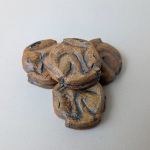 Small Hand Carved Stoneware Ceramic Rabbit Grounding Token Reduction ...