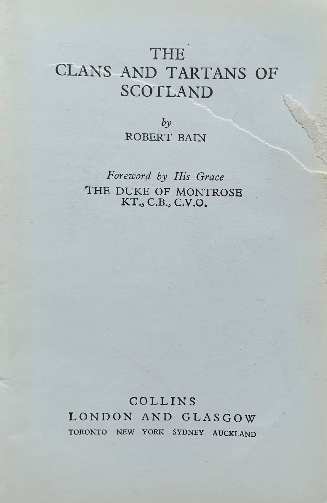 Malcolm 1949 Original Vintage Print From The Clans And Tartans Of ...