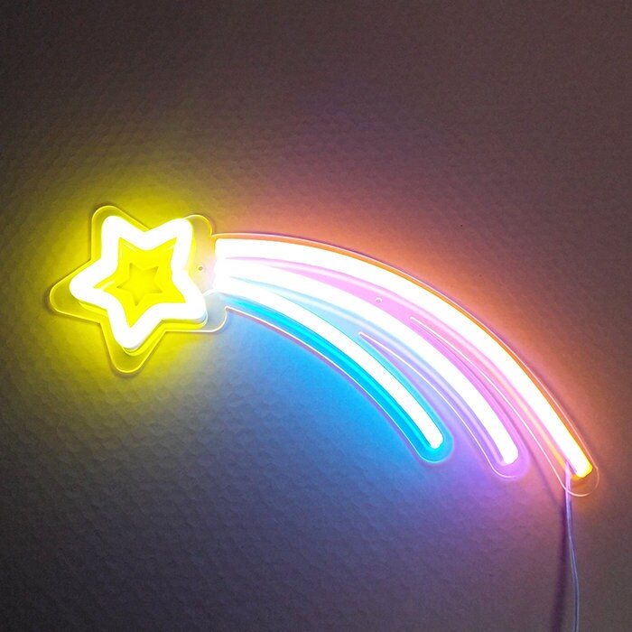 Shooting Star-Neon Symbol Neon Sign Wedding Flex Led Neon | Etsy