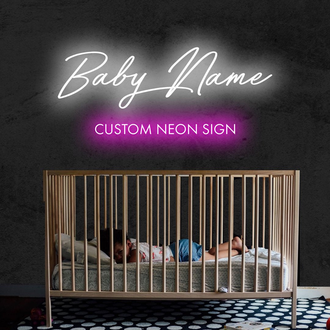 Baby Name-Neon Symbol Neon Sign Wedding Flex Led Neon Light | Etsy