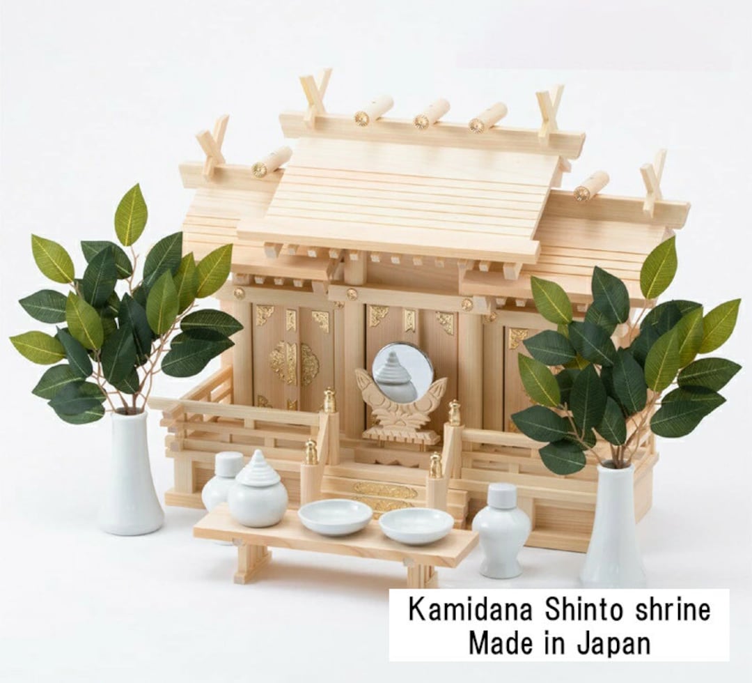 Traditional Kamidana Shinto Shrine Set Three Different Roofs Type Made ...