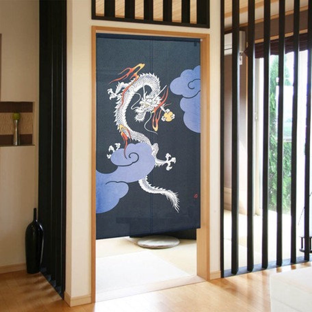 Noren Tapestry "rising Dragon" [made in Japan] Japanese Style Lucky ...