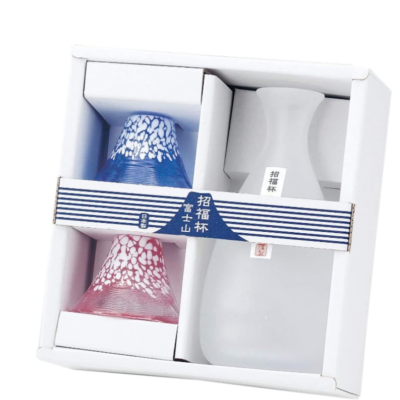 Mt. Fuji Cold Sake Bottle Set Cup 35ml SAKE Bottle 270ml Made - Etsy