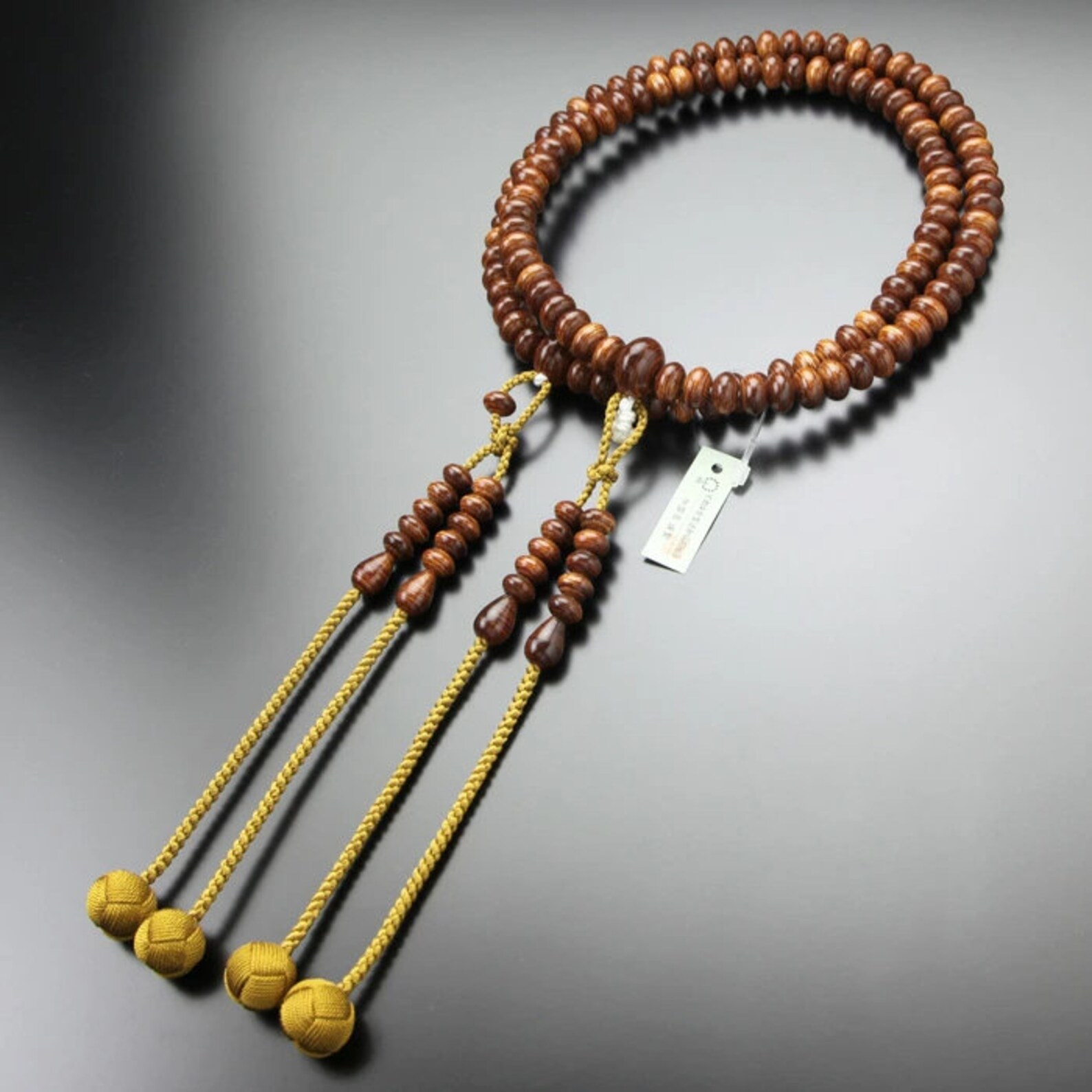 Shingon Buddhism Rosary Mala Juzu Prayer Beads Glossy Mandarin Orange ...
