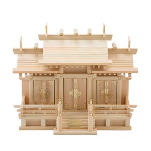 Traditional Kamidana Shinto Shrine Set, Three Different Roofs Types and ...