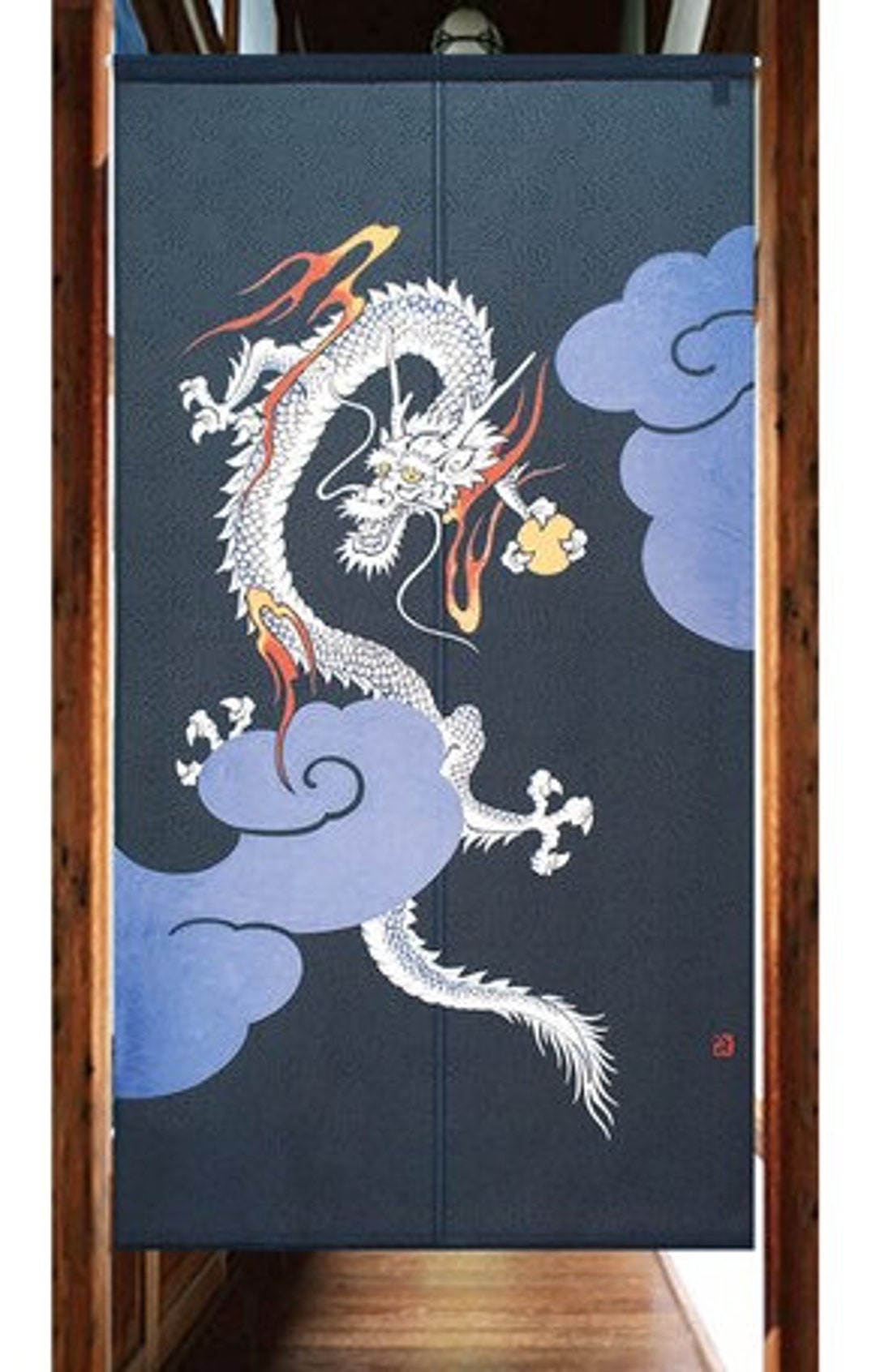 Noren Tapestry rising Dragon made in Japan - Etsy