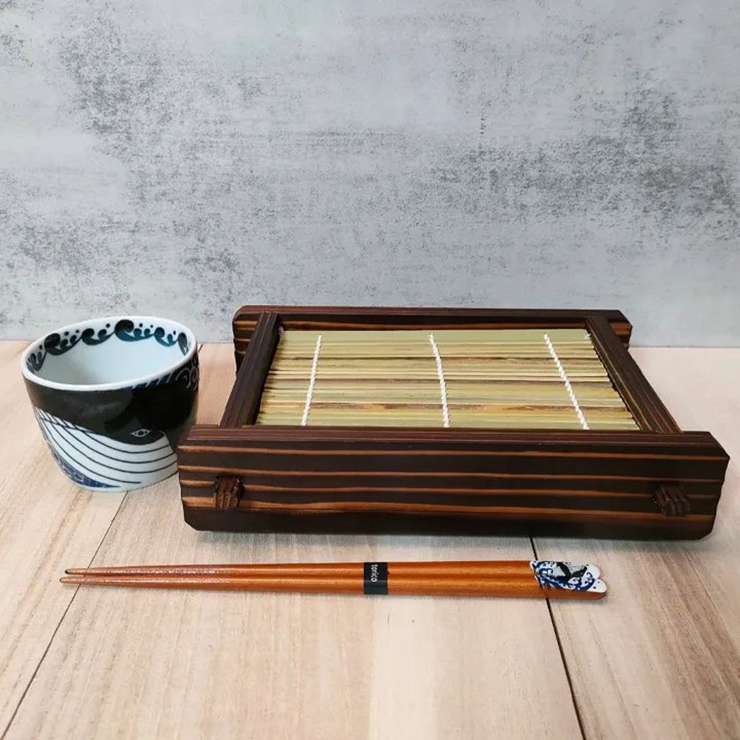 Soba Noodles Set Whale Design Bamboo Steamer Soba Choko Chopsticks - Etsy