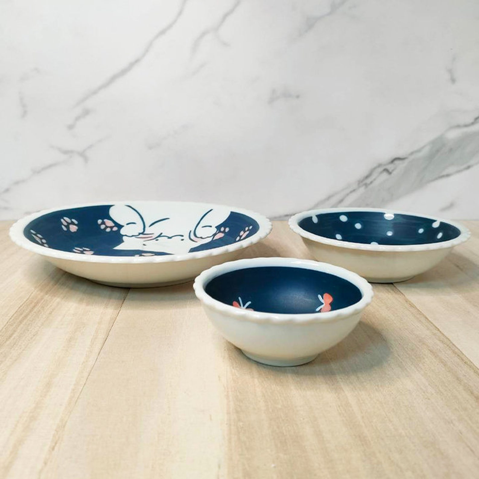 Mino Ware Kitty Cat Meow Plate Set Made in Japan - Etsy