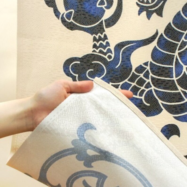 Noren Tapestry "dragon_blue Gradation" [made in Japan] Japanese Style ...