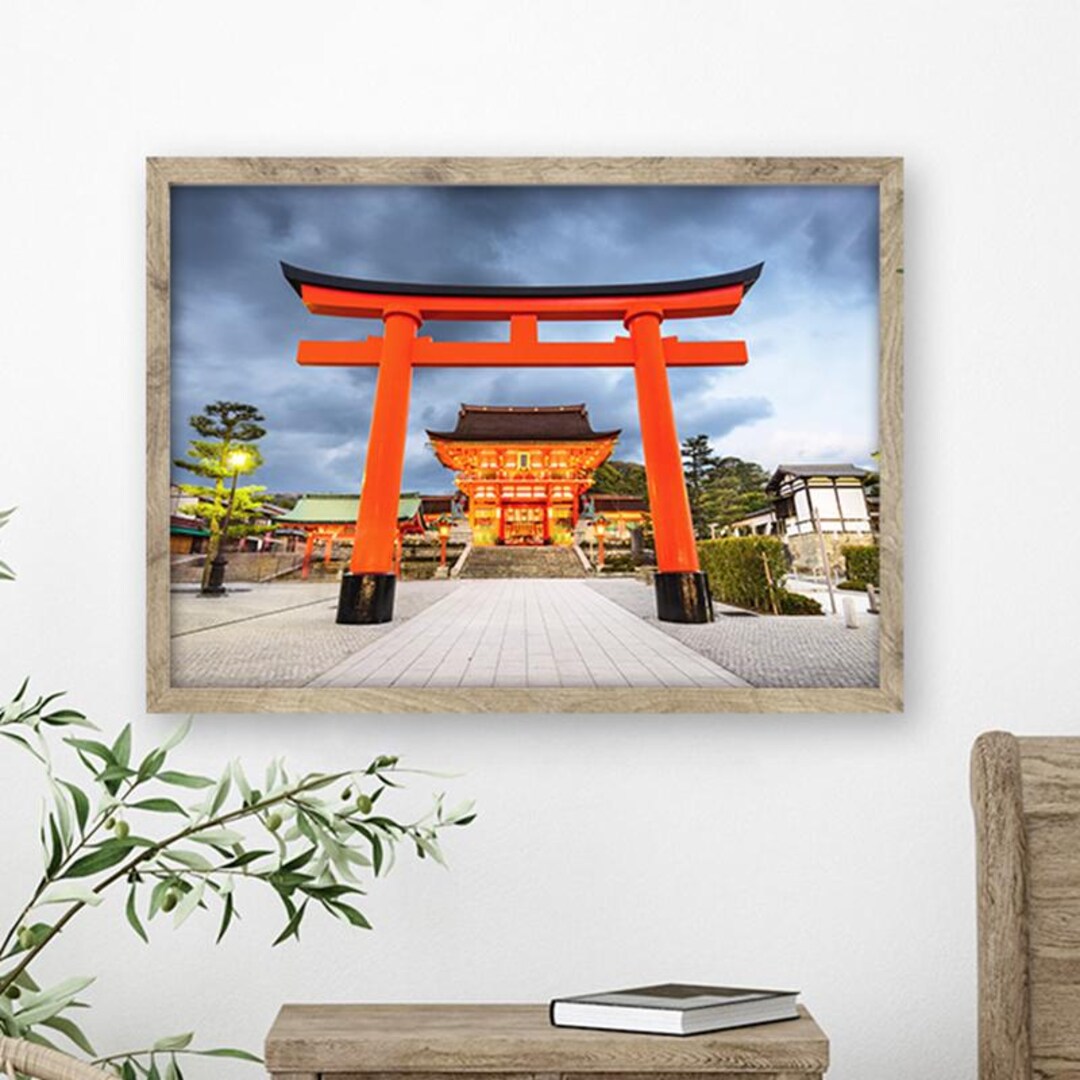 Kyoto Fushimi Inari Taisha Torii Poster Photography Wall Art Made in ...