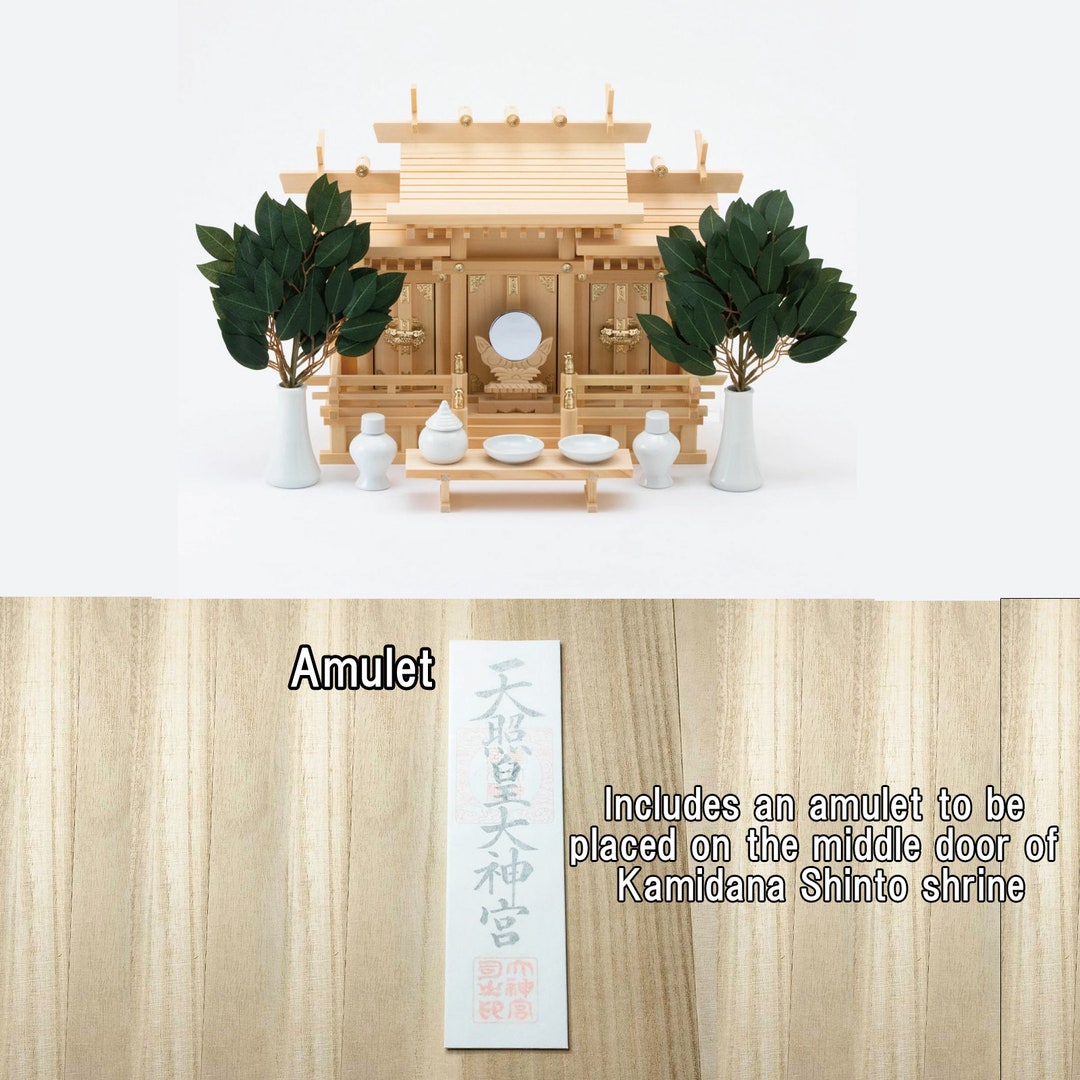 Traditional Kamidana Shinto Shrine Set, Three Different Roofs Types and ...