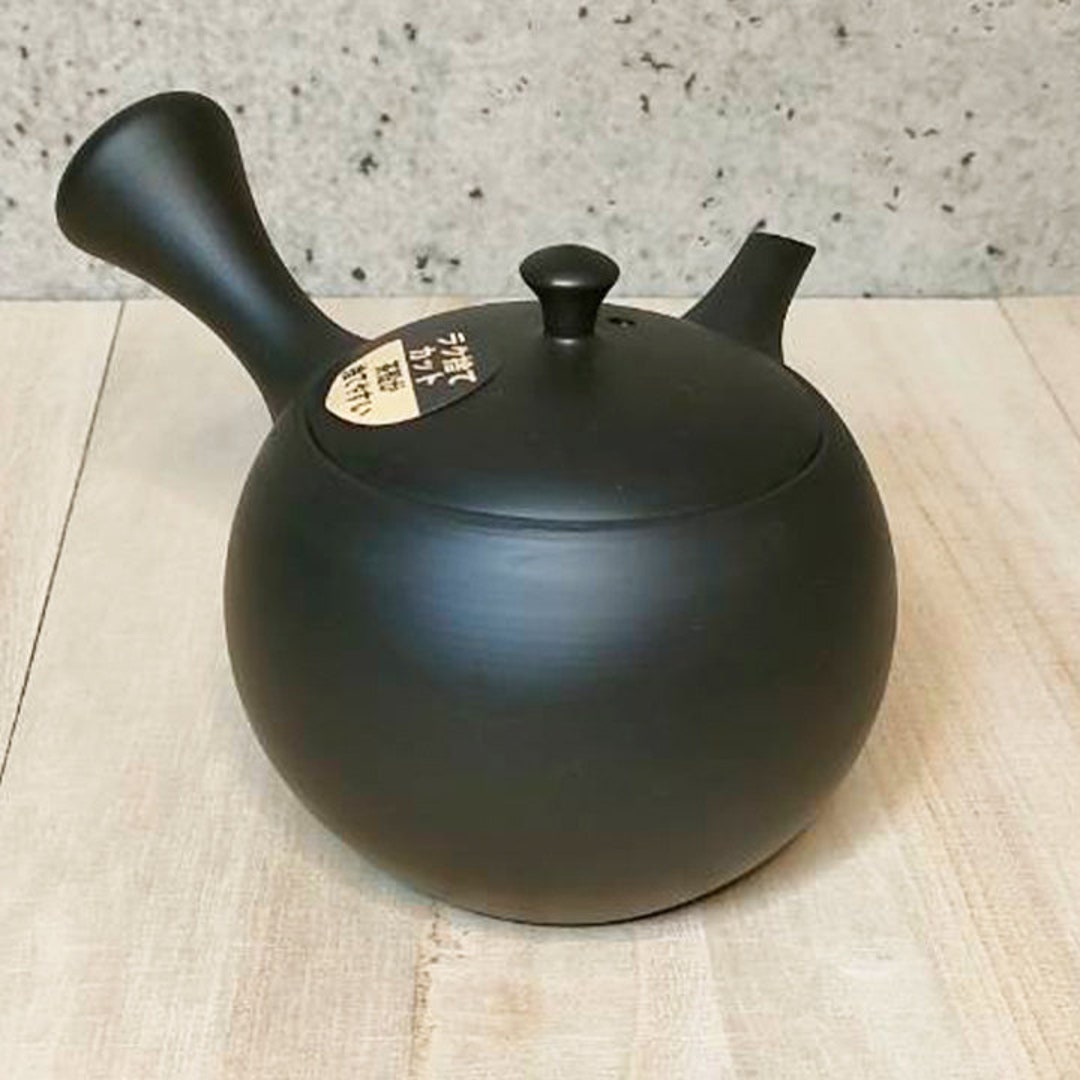 Tokoname Ware Black Kiln Round Kyusu Teapot Made in Japan - Etsy