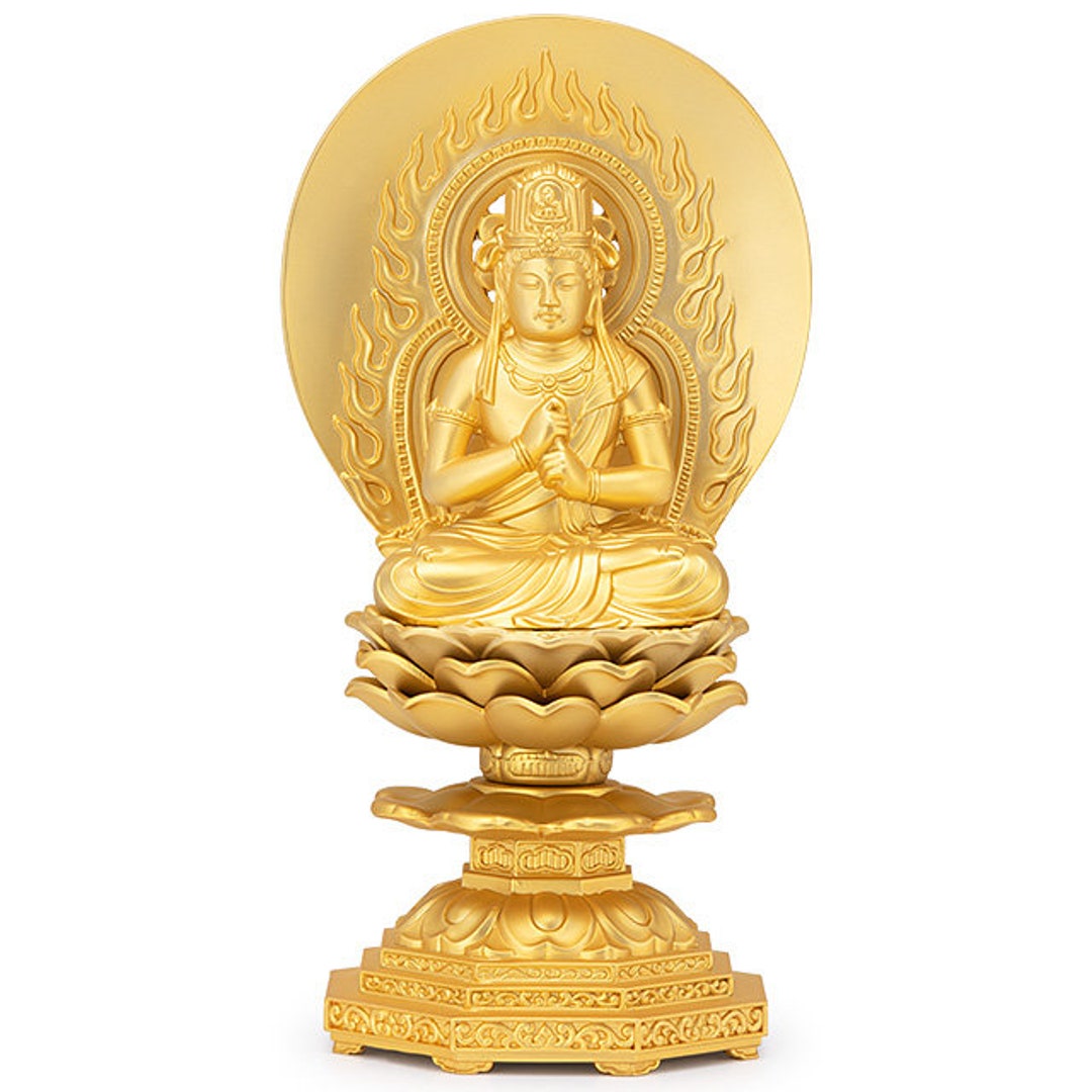 Takaoka Copperware Dainichi Nyorai Shingon Buddhism Alloy Buddha Statue ...