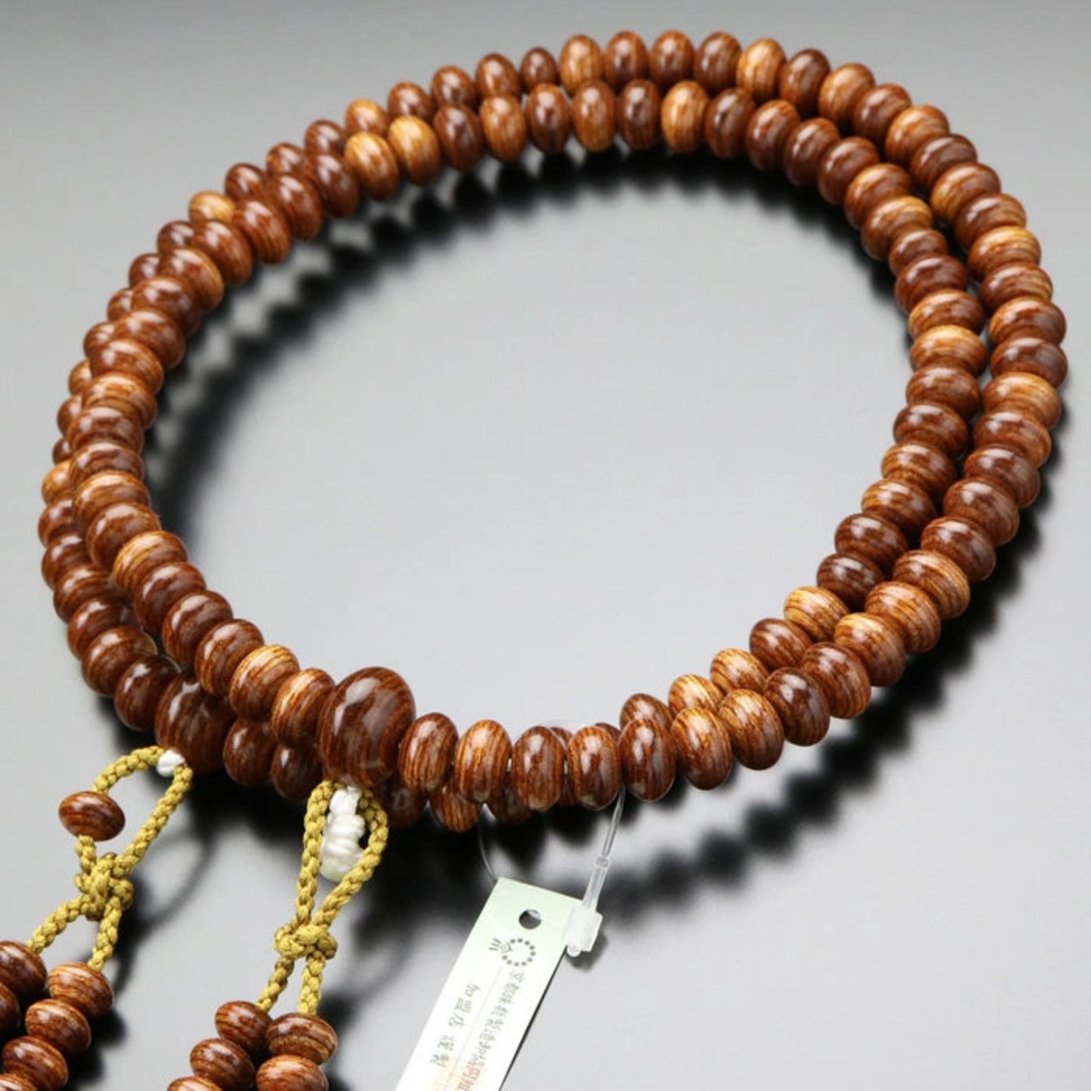 Shingon Buddhism Rosary Mala Juzu Prayer Beads Glossy Mandarin Orange ...