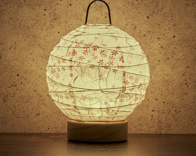 Japanese Paper Lantern Unryu Paper Sakura - Etsy