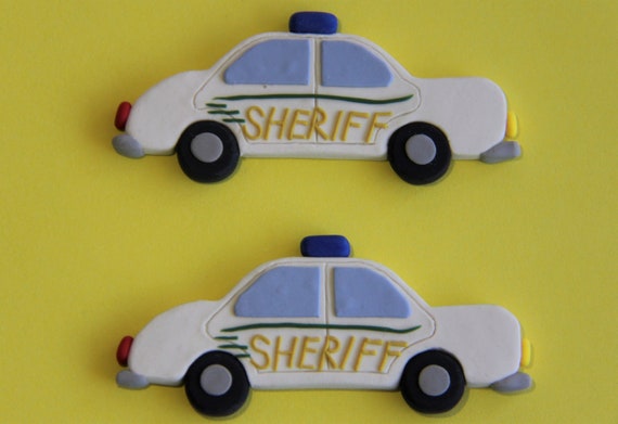 Clay Sheriff Car Magnet Clay Police Car Magnet Car Gift For | Etsy